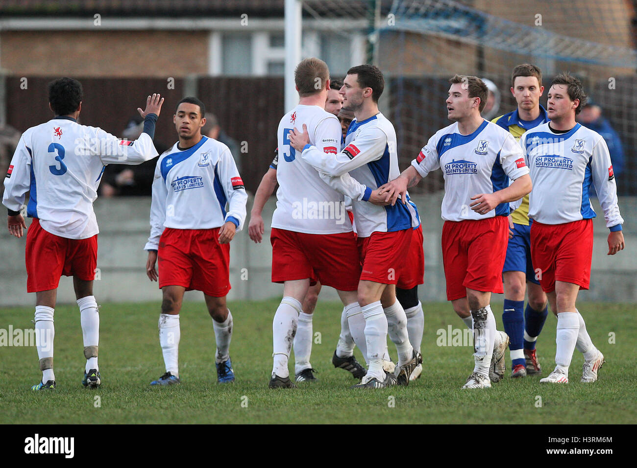 Enfield Town celebrate their first goal - Romford vs Enfield Town ...