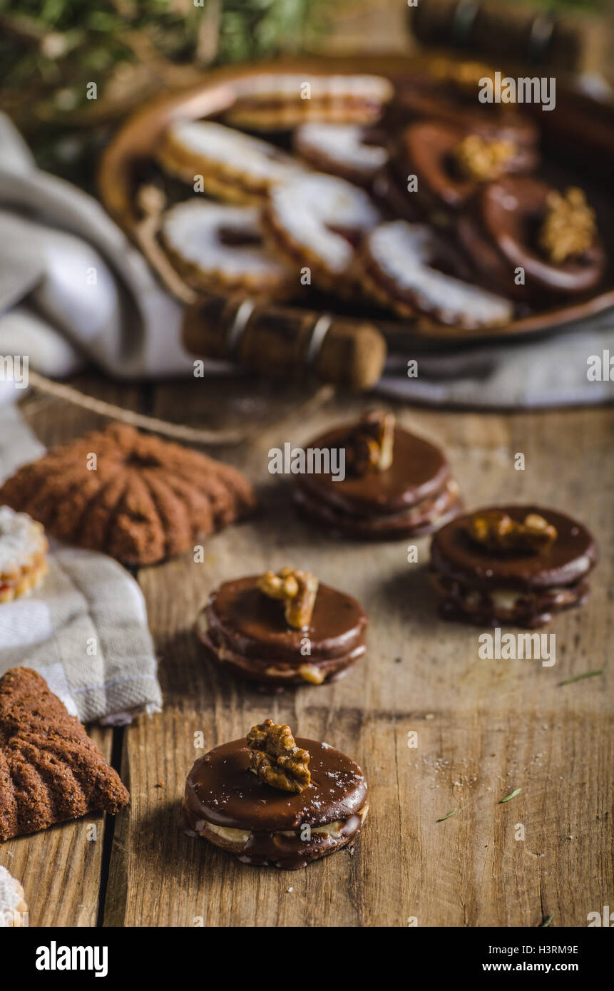 Czech Christmas cookies, traditional and delicious candy Stock Photo ...