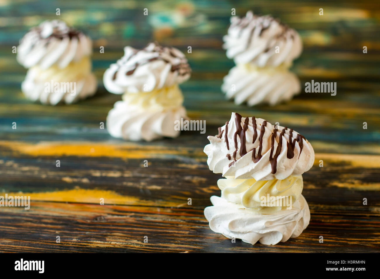 Little dessert with cream Stock Photo - Alamy