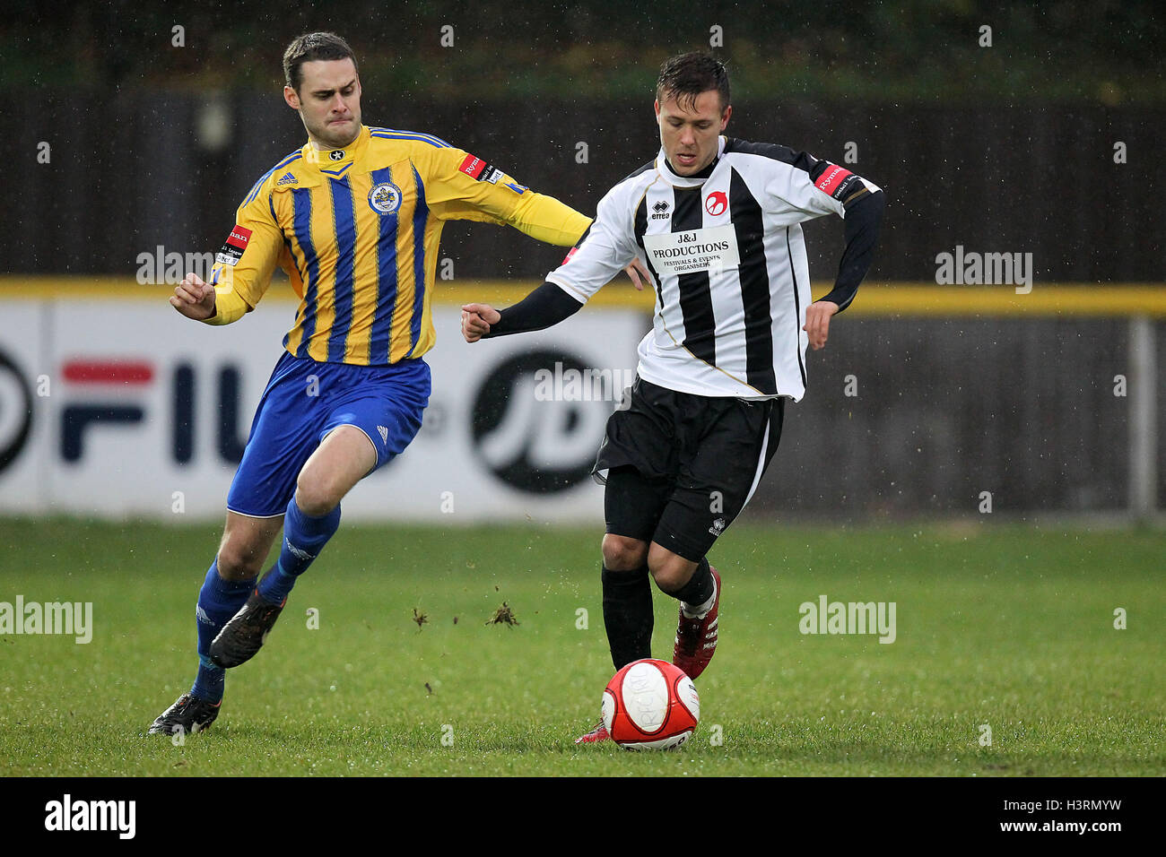 Reece Morgan of Heybridge and Paul Clayton of Romford - Romford vs ...