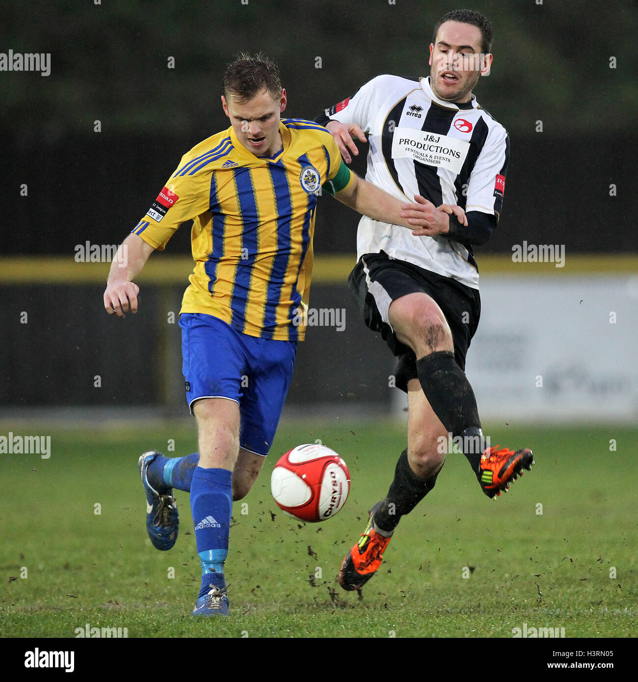 Jack Barry of Romford and Luke Callander of Heybridge - Romford vs ...
