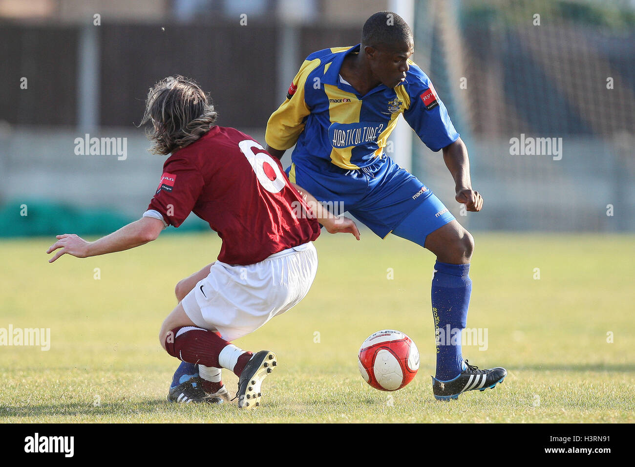 Luke Hammond of Leiston and Abs Seymour of Romford - Romford vs Leiston ...