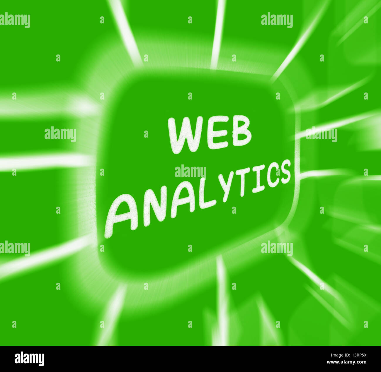 Web Analytics Diagram Displays Collection And Analysis Of Online Stock ...