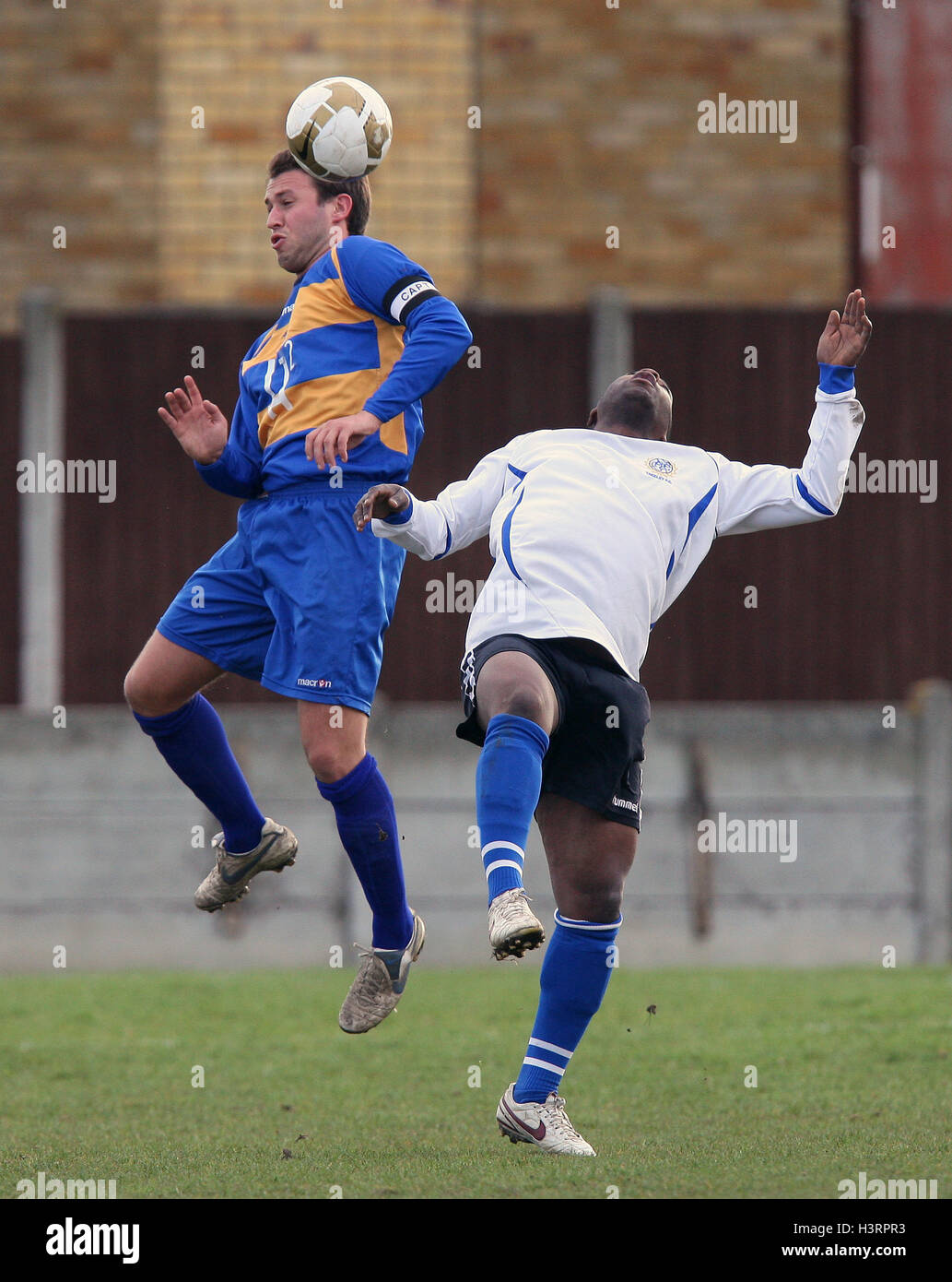 Ben Turner in action for Romford - Romford vs Takeley - Essex Senior ...