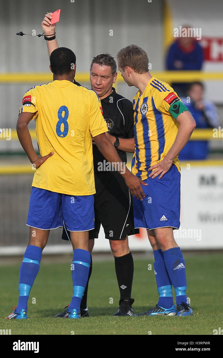 Football soccer sent off hi-res stock photography and images - Alamy