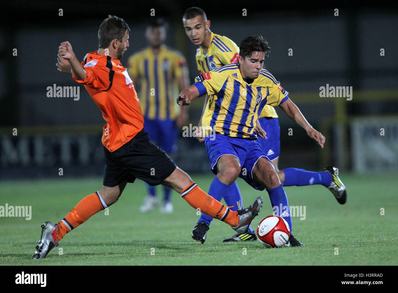 Hussain Isa in action for Romford - Romford vs Waltham Forest - FA Cup ...
