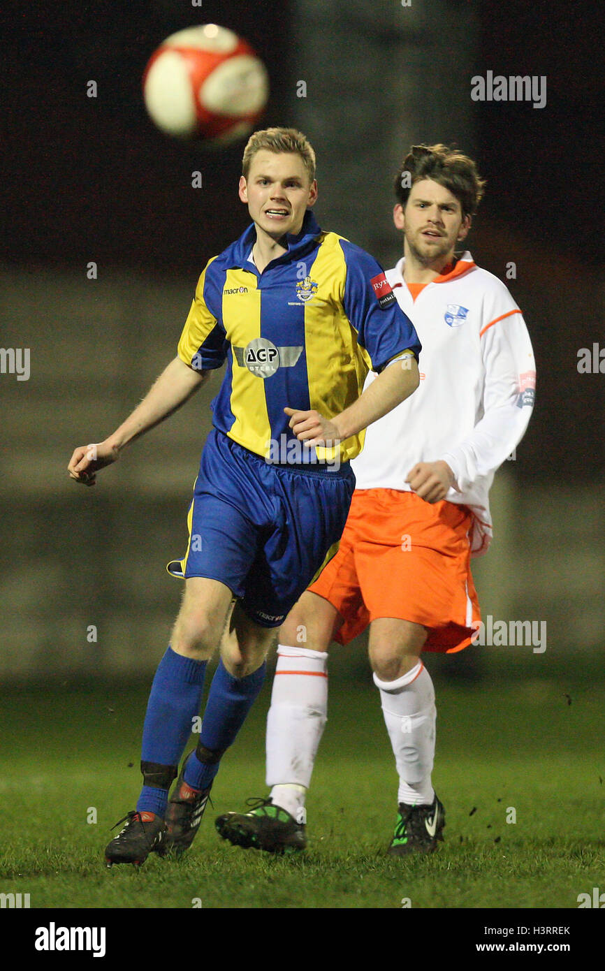 Jack Barry in action for Romford - Romford vs Wingate & Finchley ...