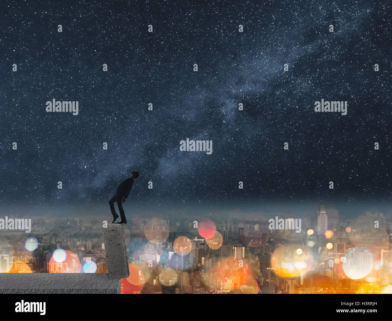 Concept of dangerous balance Stock Photo - Alamy