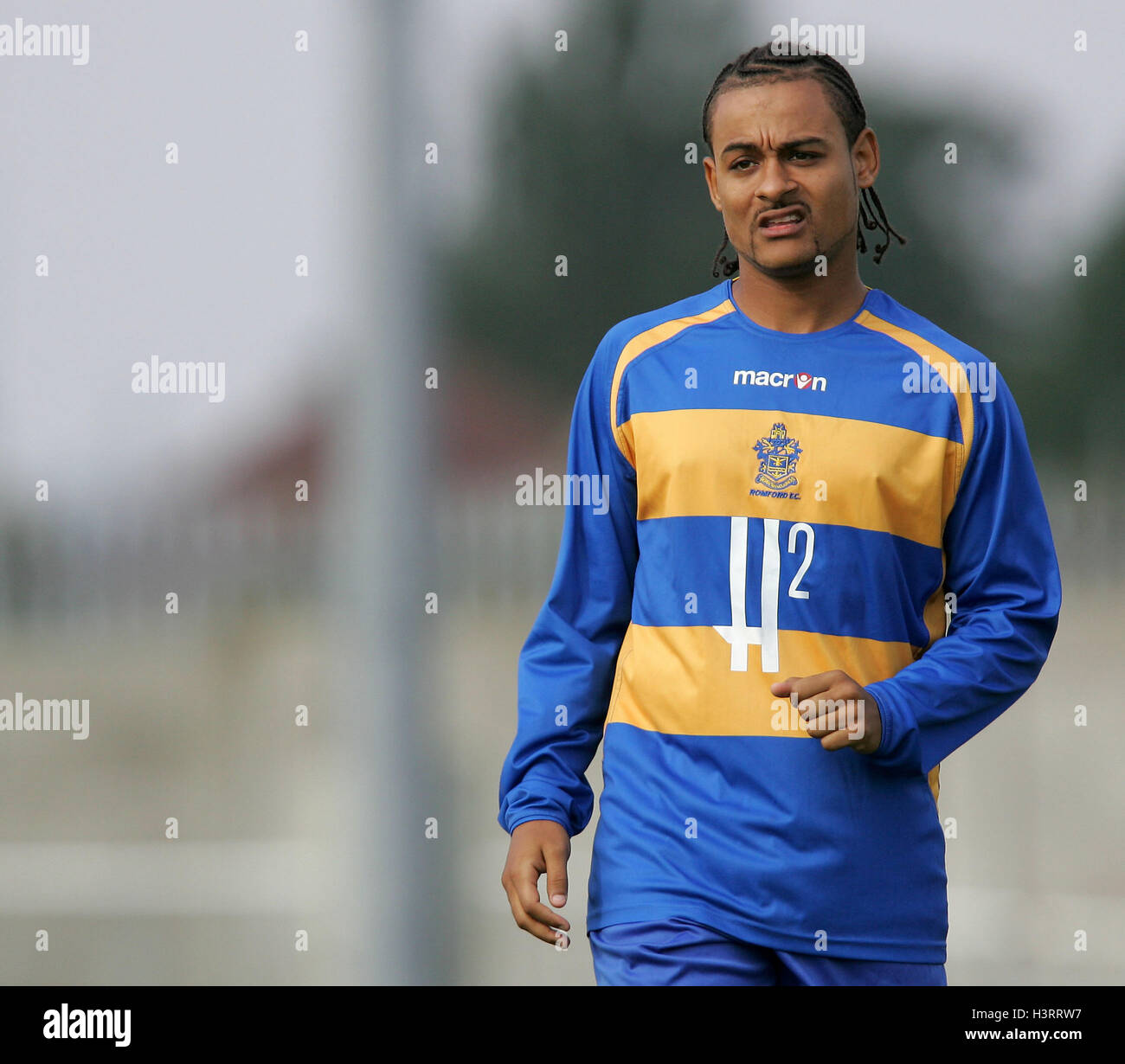 Danny Downer of Romford - Romford vs Clapton - Essex Senior League at ...