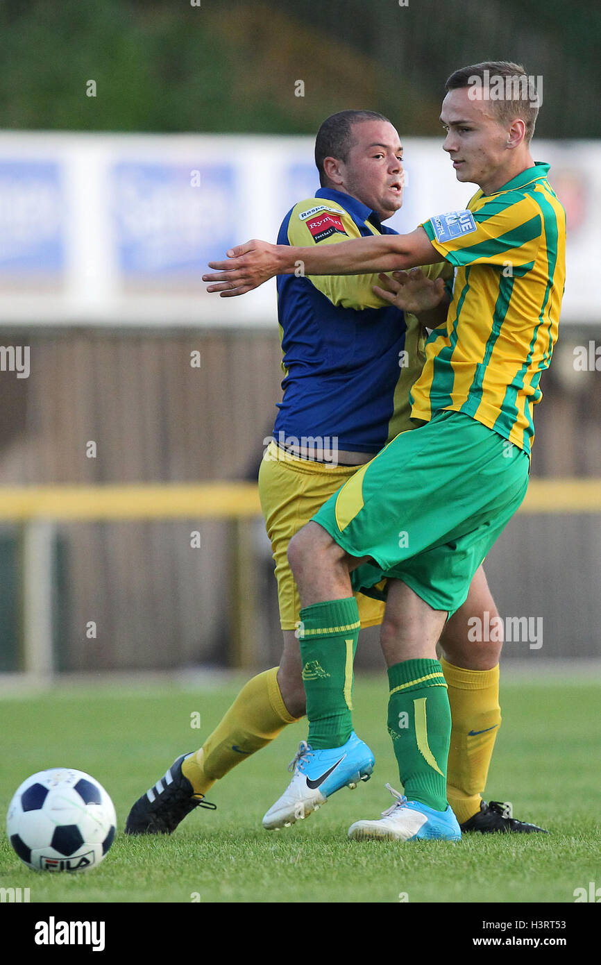 Toran Senghore in action for Romford - Thurrock vs Romford - Friendly ...
