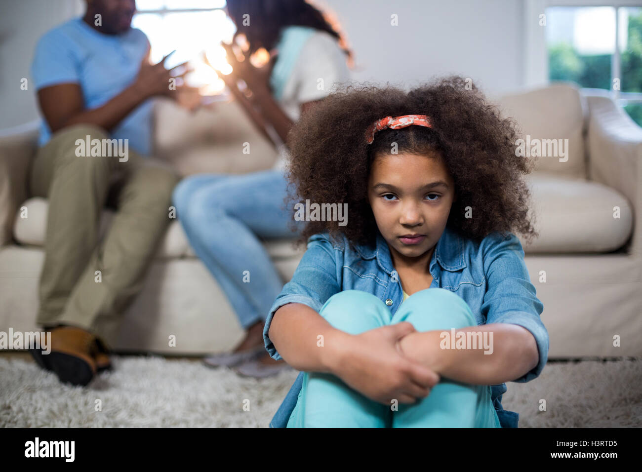 Portrait of upset girl Stock Photo - Alamy