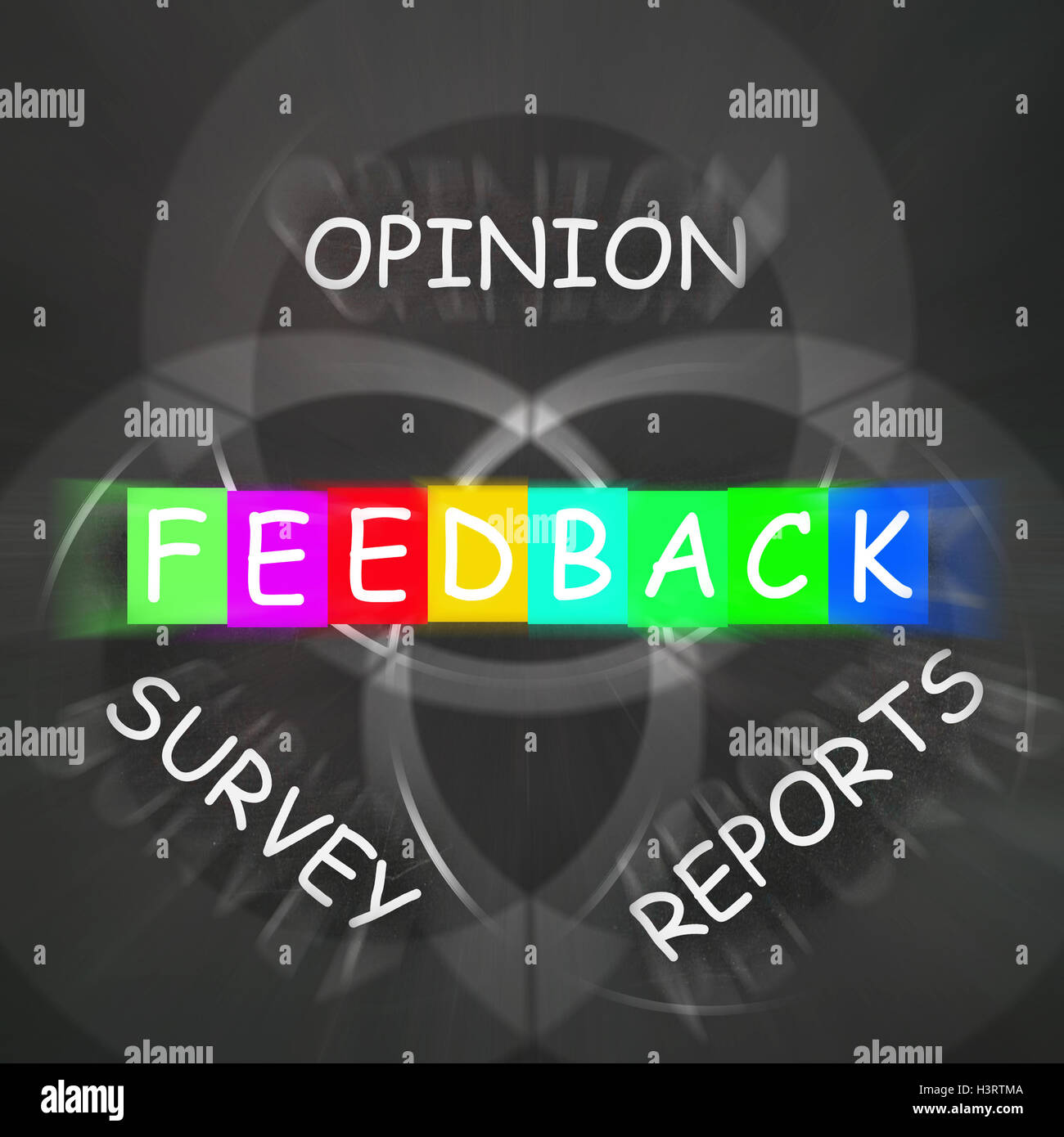 Feedback Displays Reports and Surveys of Opinions Stock Photo - Alamy