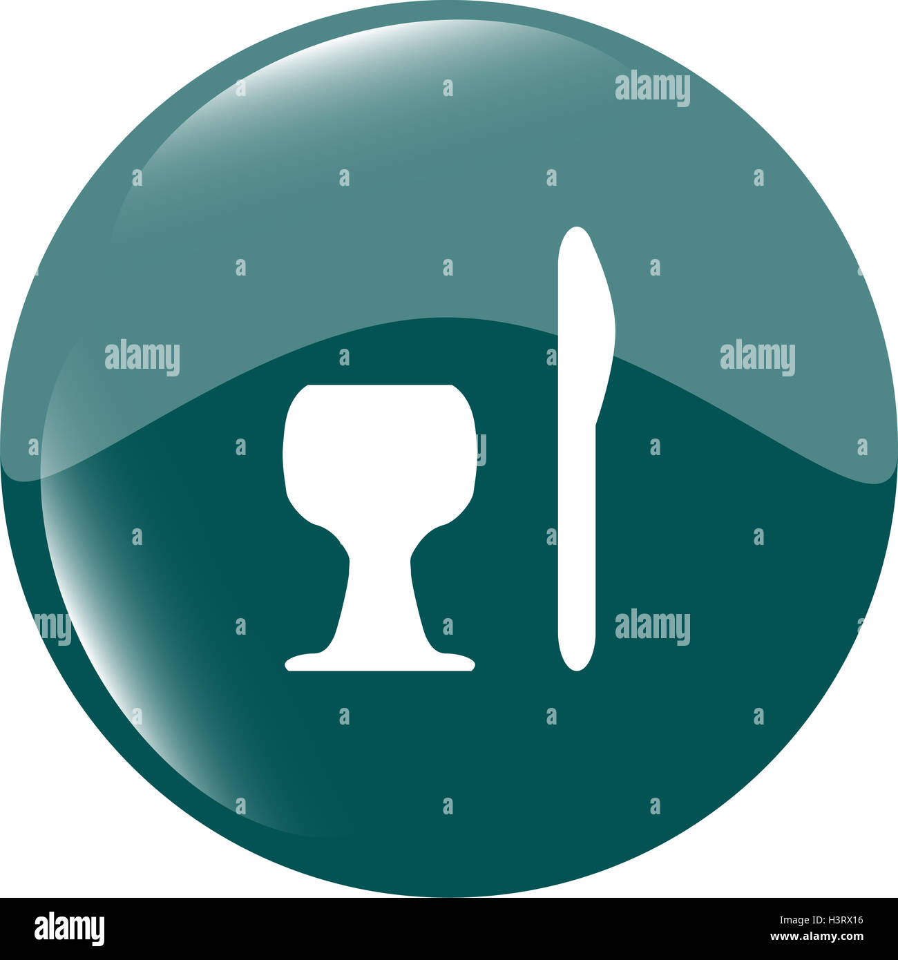 Eat sign icon. Cutlery symbol. Knife and fork. Circles button Stock ...