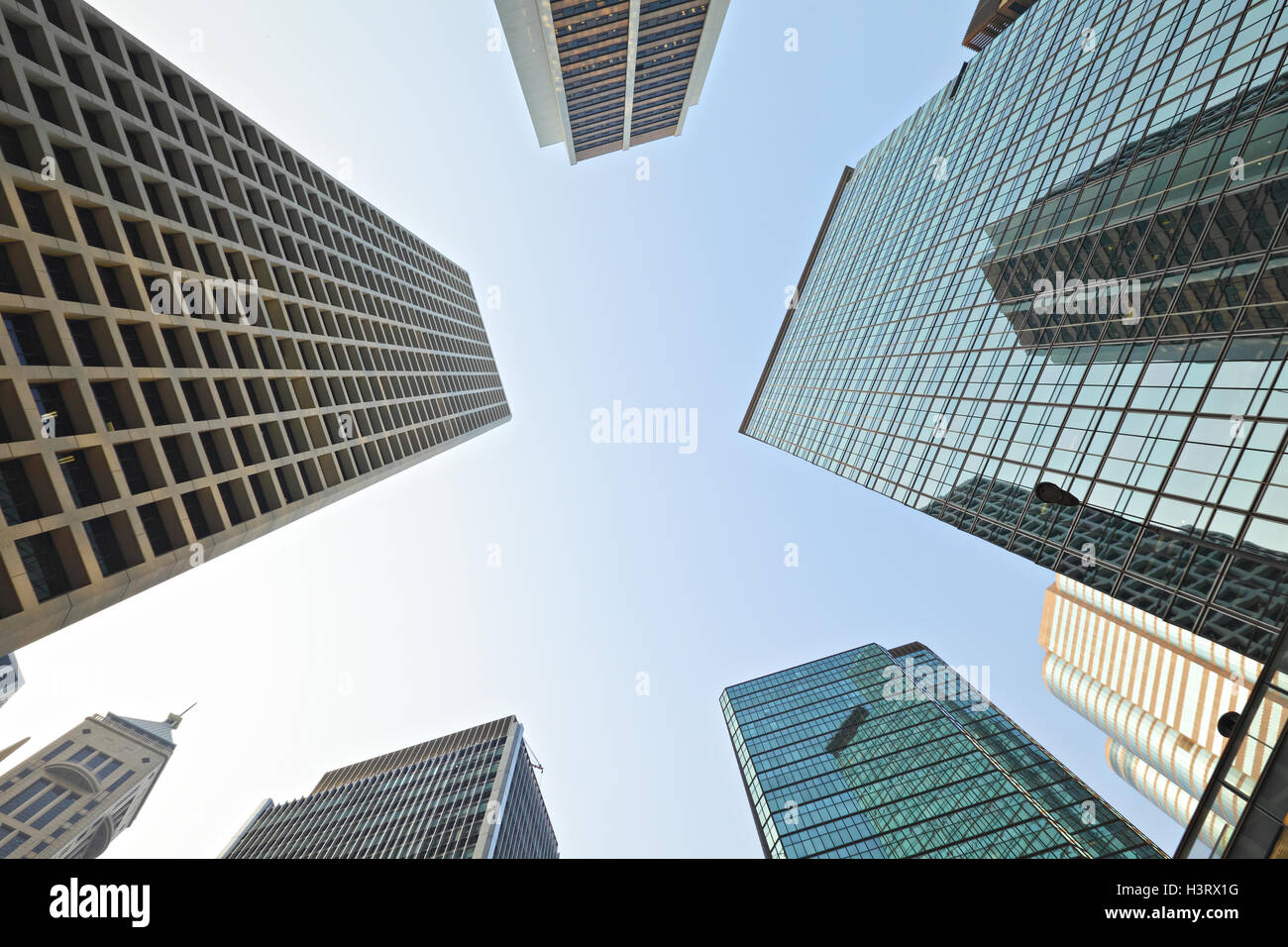 High rise building to sky Stock Photo - Alamy