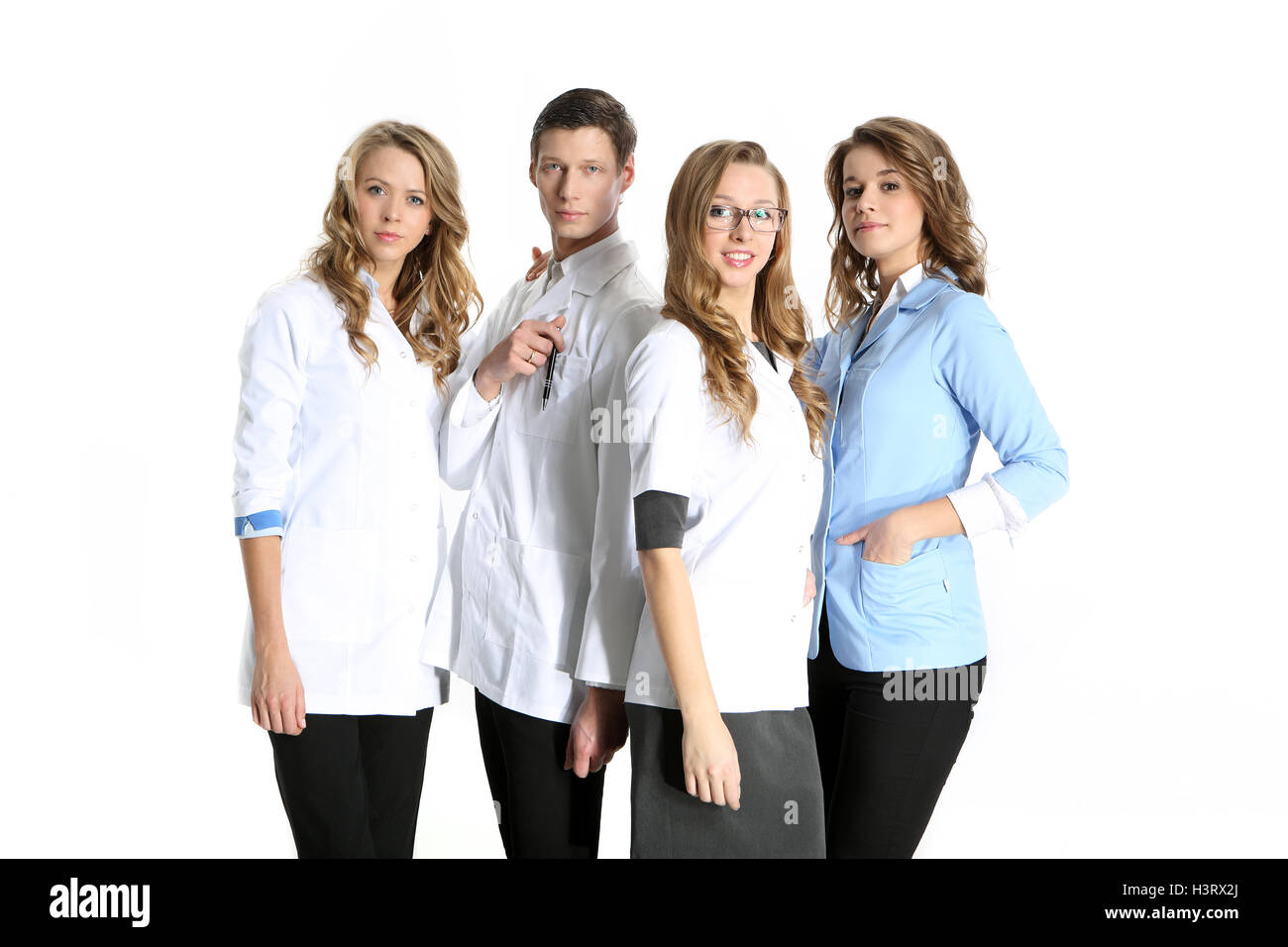 Medical doctor and beautiful nurse Stock Photo - Alamy