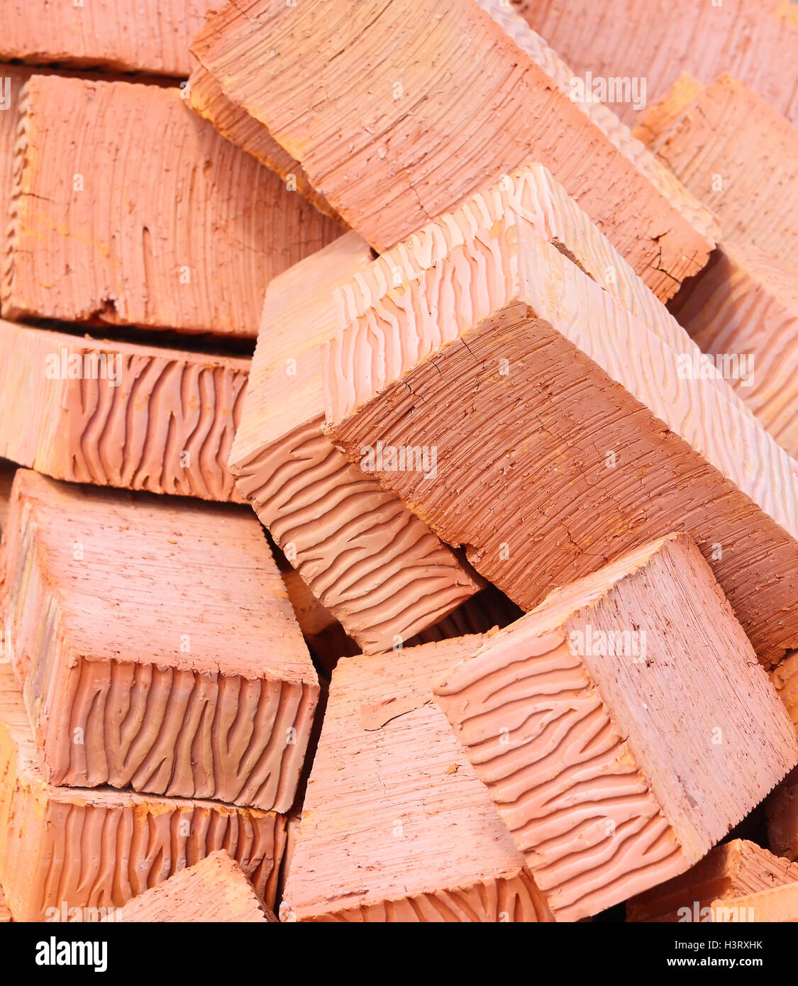 Background of red bricks Stock Photo - Alamy