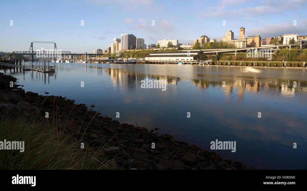 Thea Foss Waterway Waterfront River Buildings North Tacoma Washington ...
