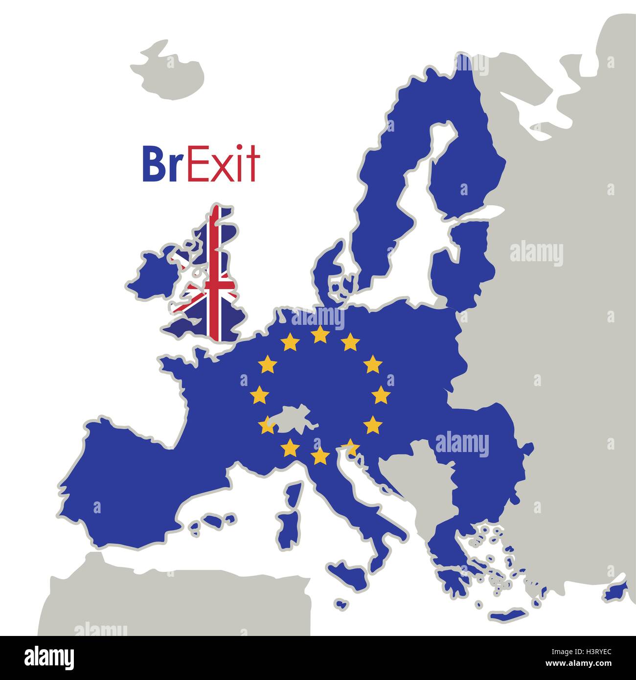 Uk politic map Stock Vector Images - Alamy