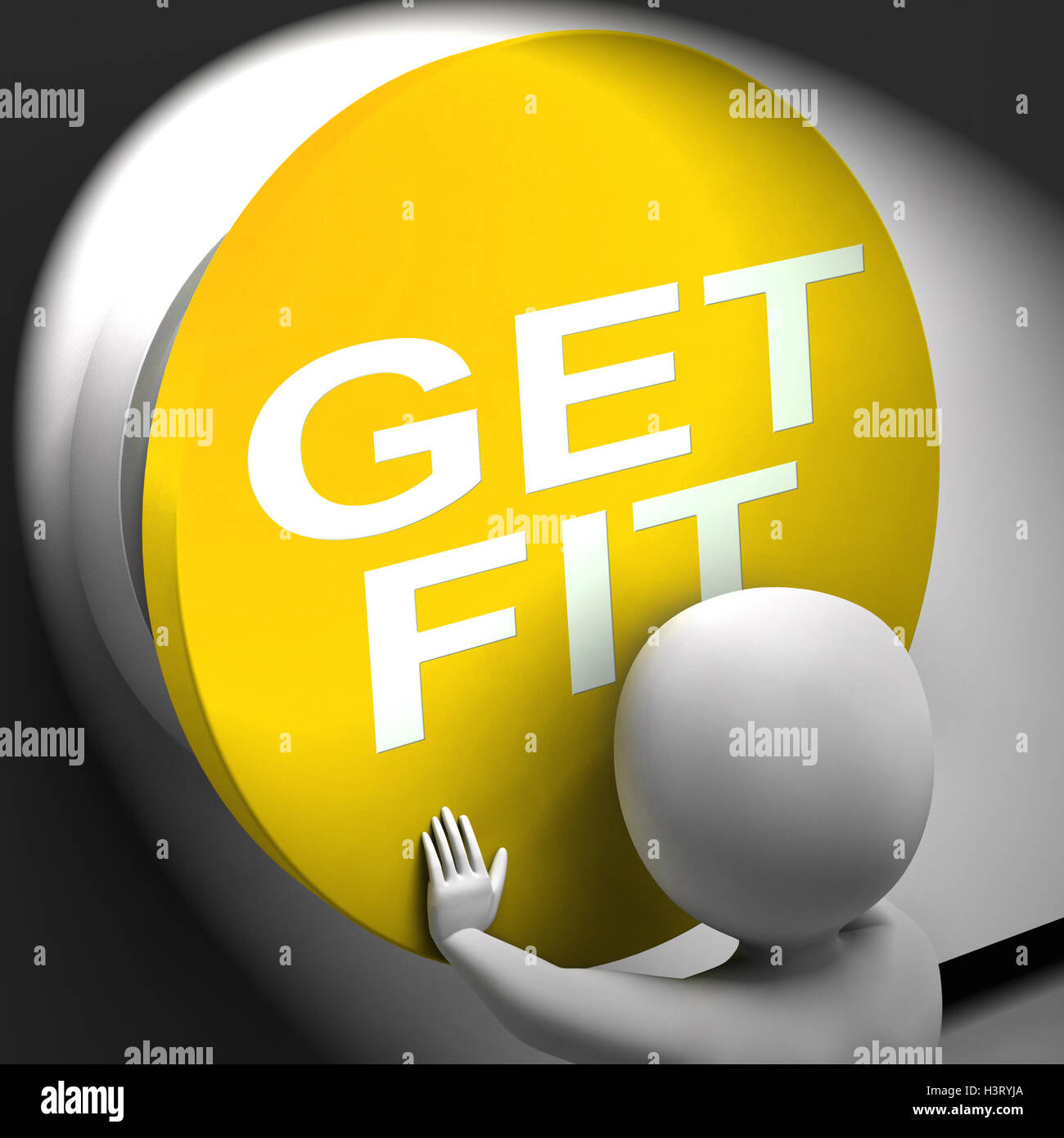 Get Fit Pressed Shows Physical And Aerobic Activity Stock Photo - Alamy