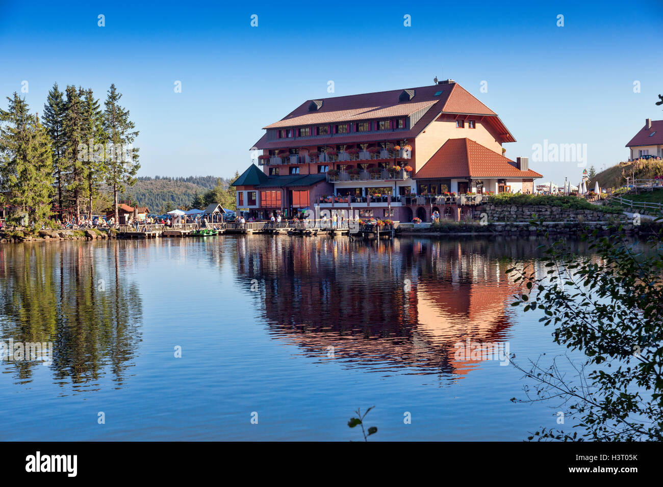 Mummelsee Lake, Black Forest, Baden Wurttemberg, Germany, Europe Stock ...