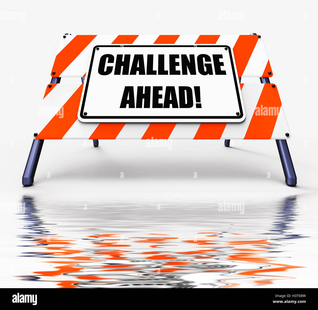 Challenge Ahead Sign Displays to Overcome a Challenge or Difficu Stock ...