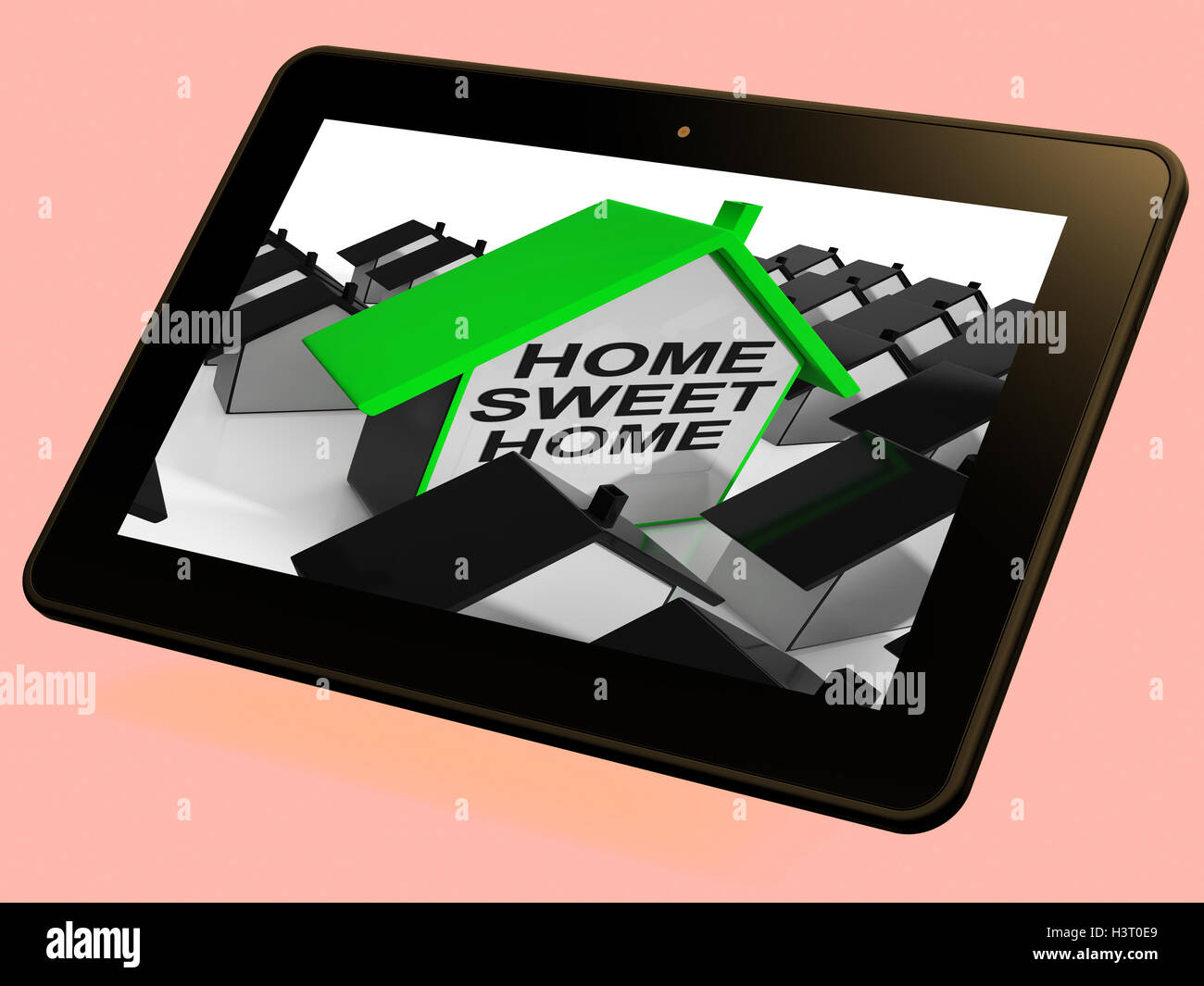 Home Sweet Home House Tablet Cozy And Familiar Stock Photo - Alamy
