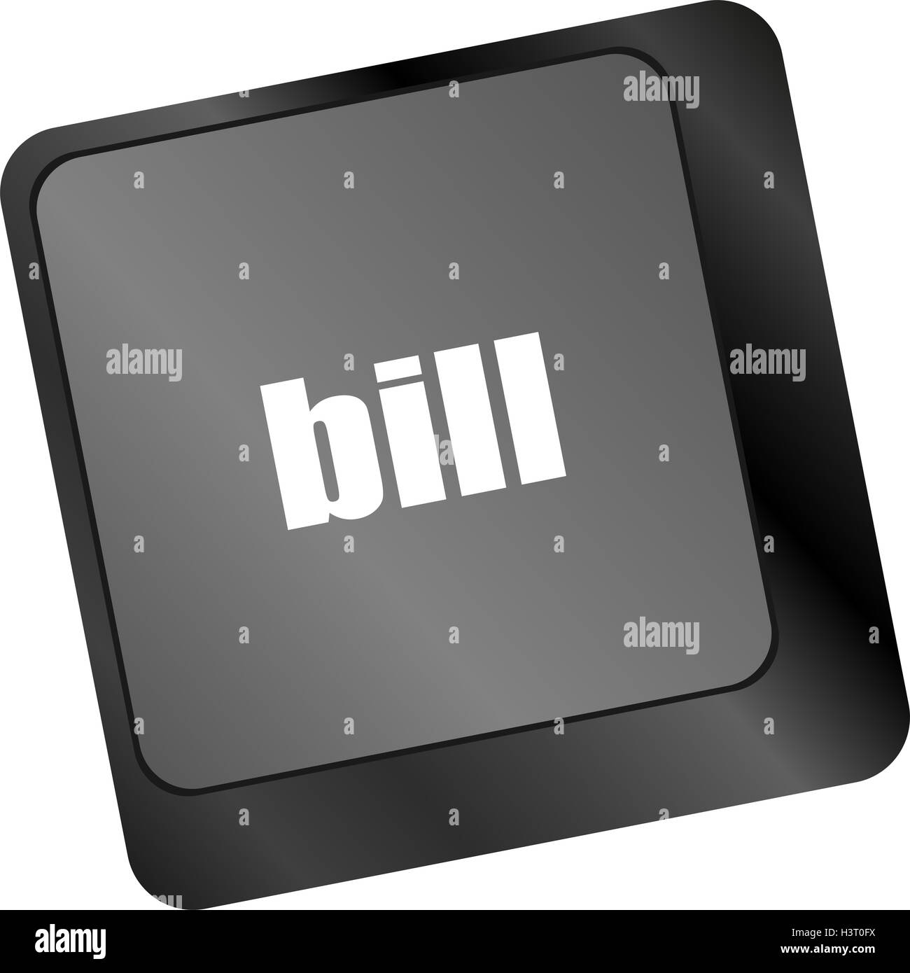 bill button on the keyboard keys Stock Photo - Alamy