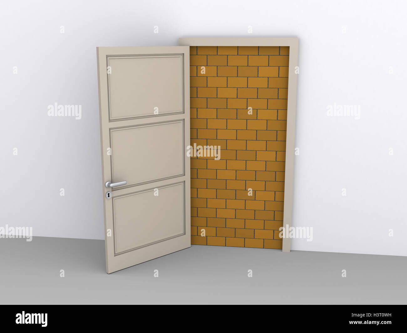 Brick door stop hi-res stock photography and images - Alamy