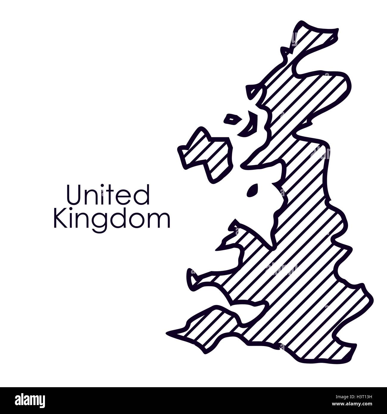 Isolated united kingdom map design Stock Vector Image & Art - Alamy