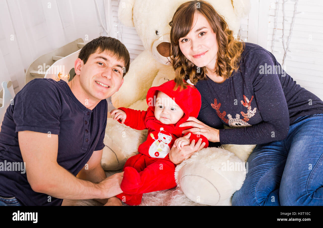 Young couple with their newborn baby Stock Photo - Alamy