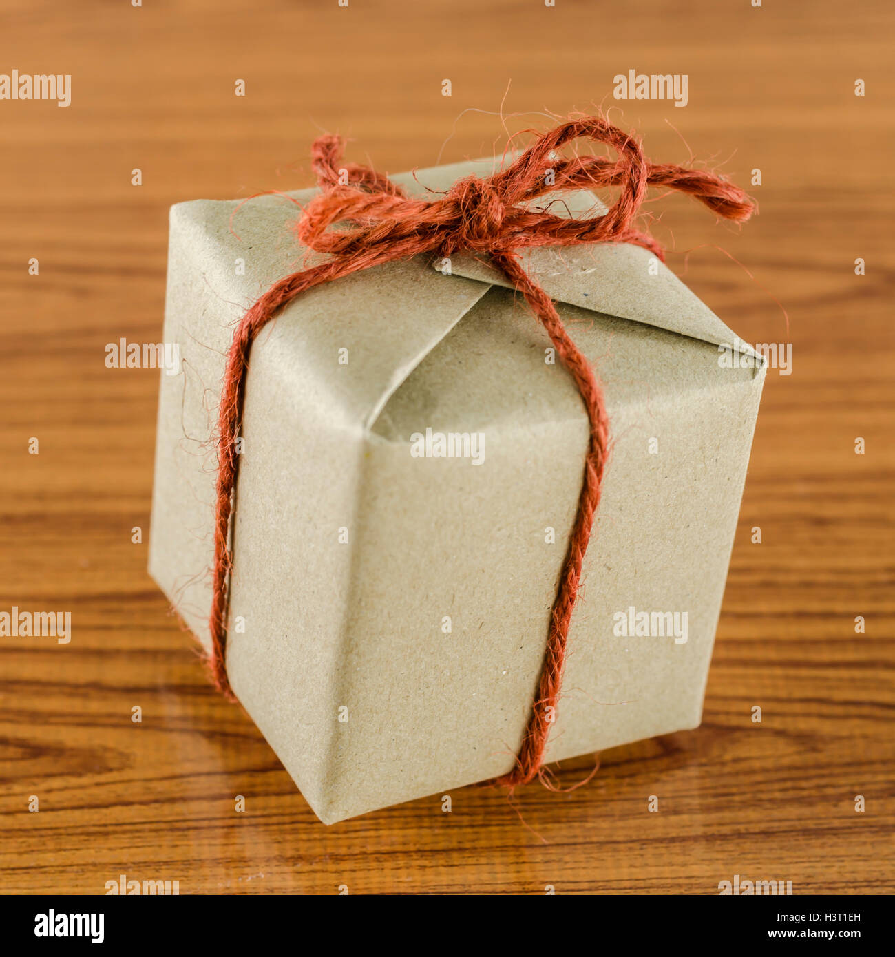 brown gift box Stock Photo - Alamy