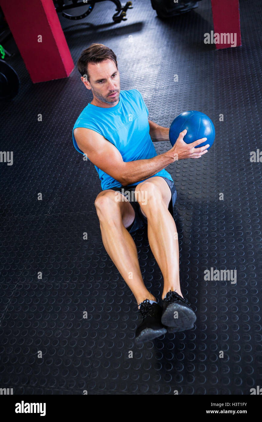 High angle view of athlete holding ball Stock Photo - Alamy