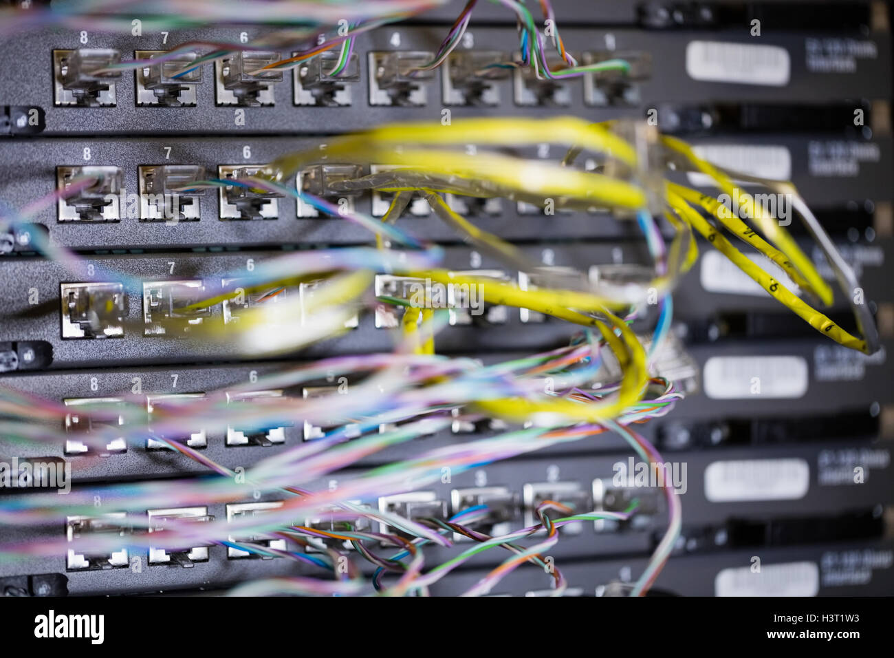 Router with connected wires hi-res stock photography and images - Alamy