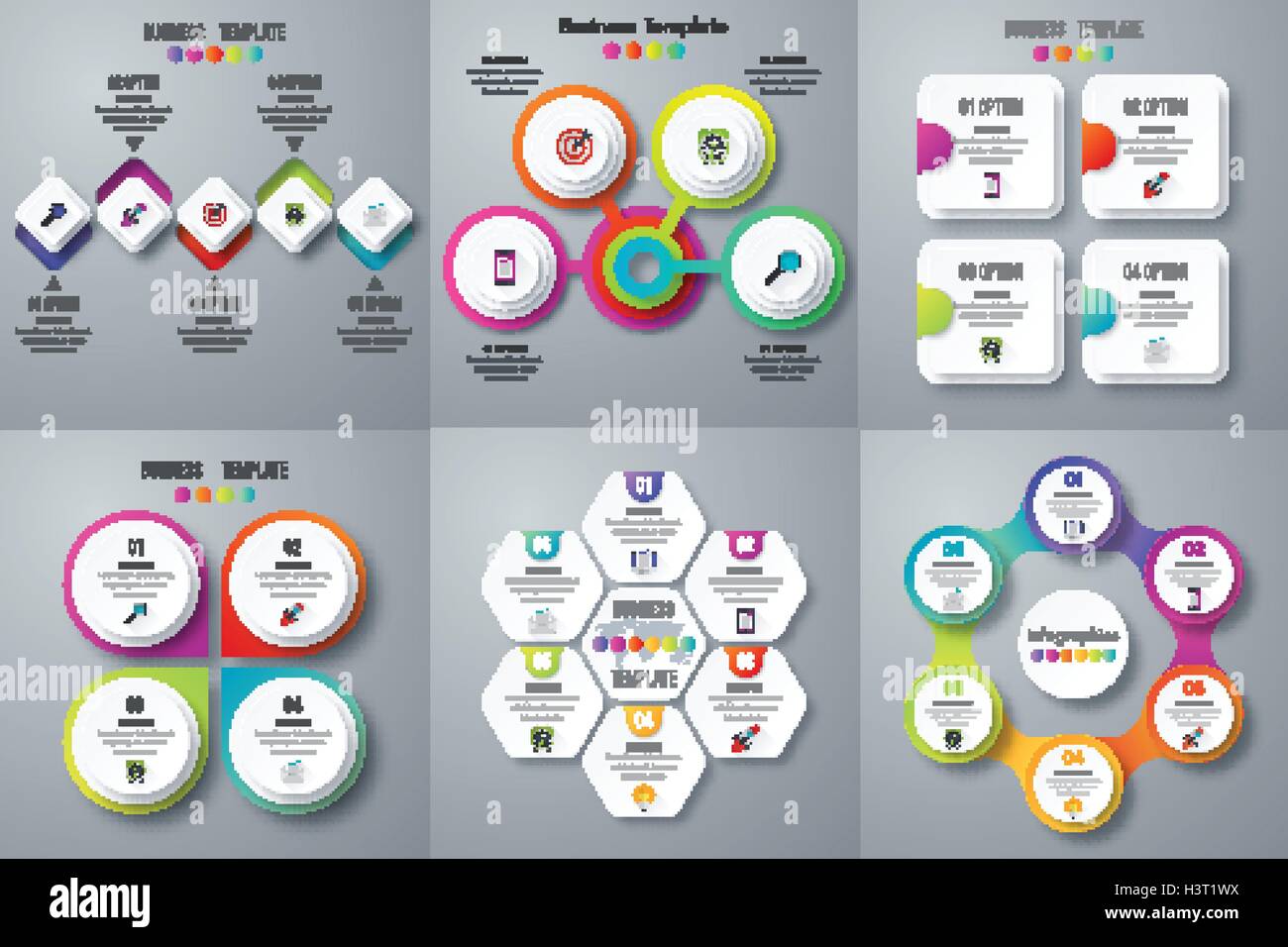 Set with infographics Stock Vector Image & Art - Alamy