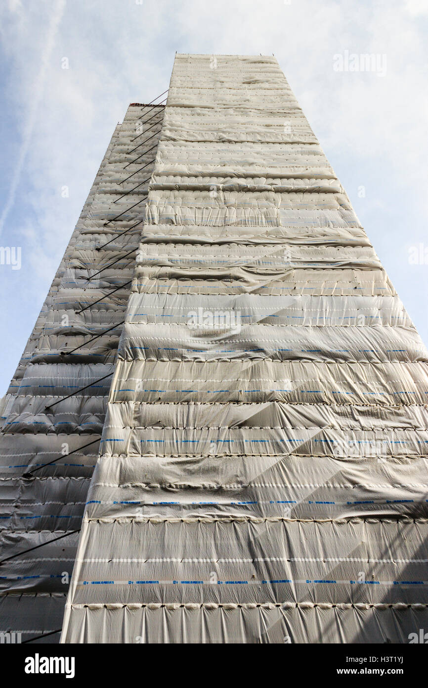 Archway Tower, Islington, London, UK, wrapped for renovation by ...