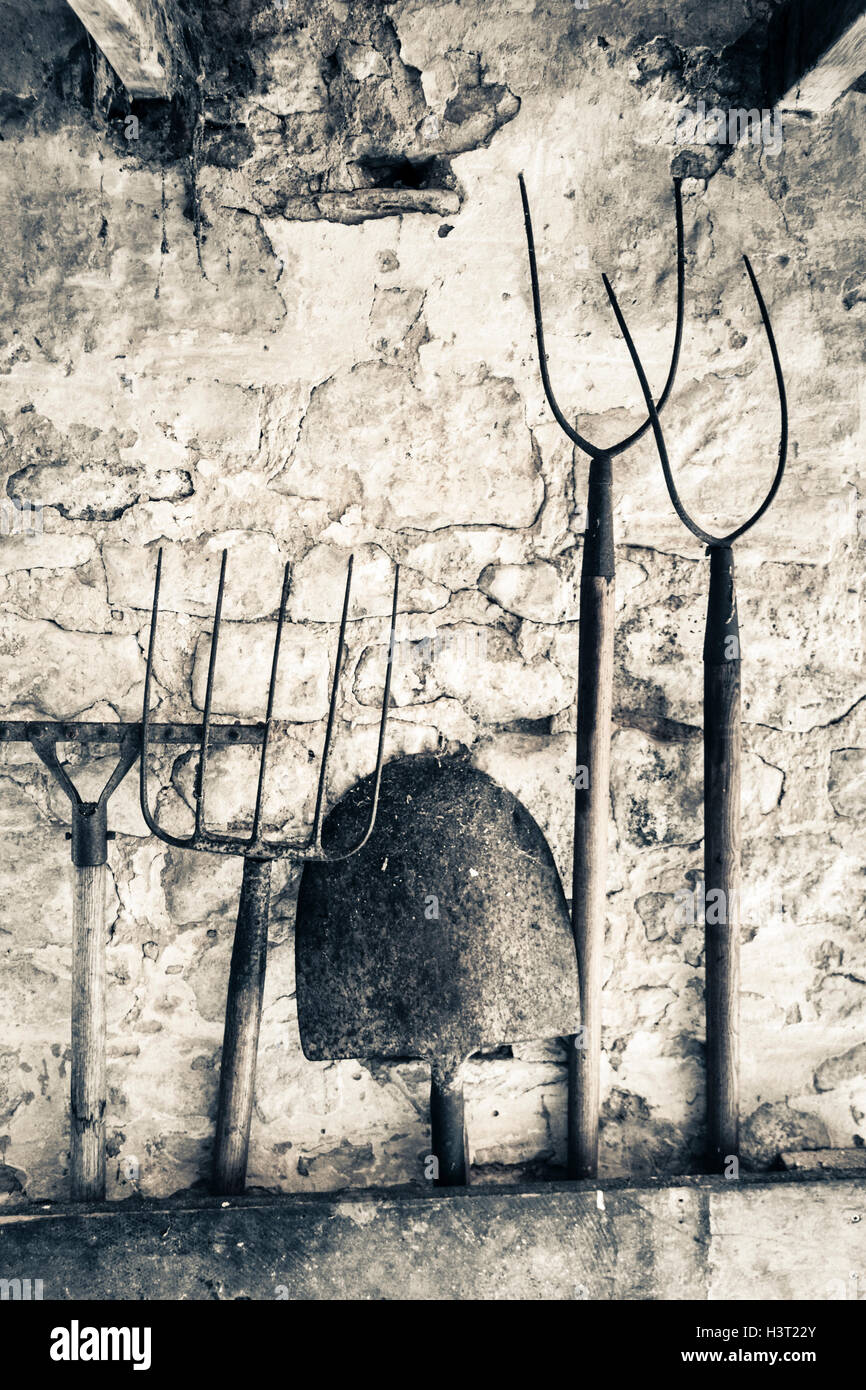 Implements tools farming hi-res stock photography and images - Alamy