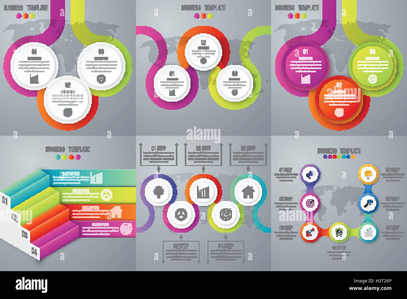 Set with infographics Stock Vector Image & Art - Alamy