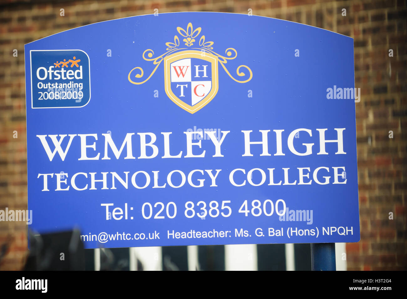 Wembley High Technology College Stock Photo - Alamy