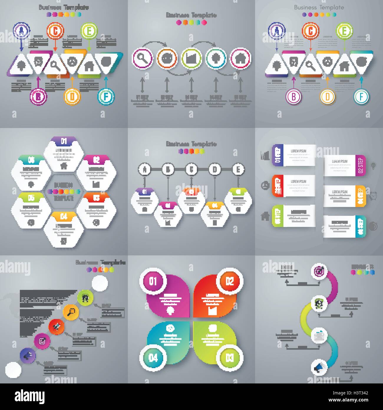 Set with infographics Stock Vector Image & Art - Alamy