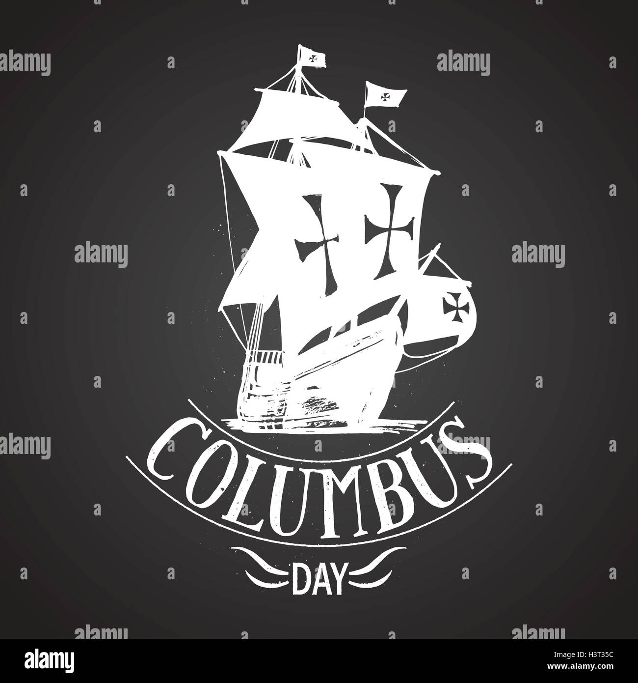 columbus day calligraphy. vector sign Stock Vector Image & Art - Alamy