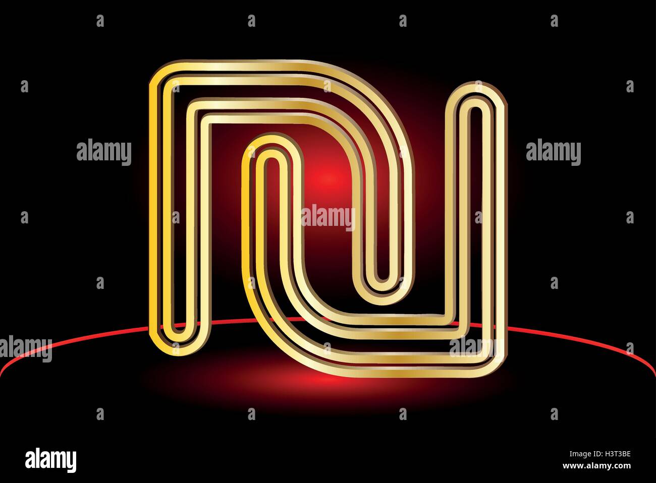 Israel shekel currency sign Stock Vector Images - Alamy