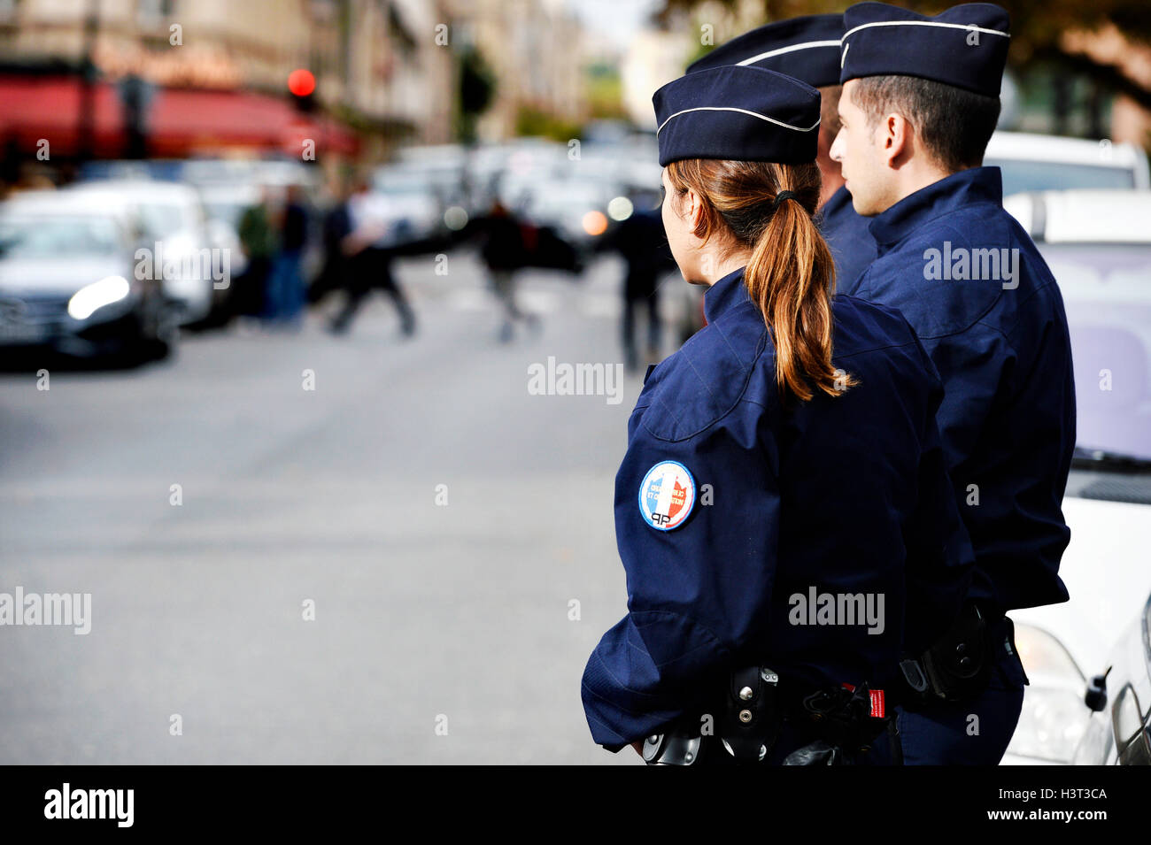 French police forces officers hi-res stock photography and images - Alamy
