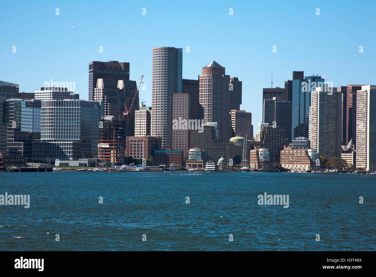 High Rise office buildings and The Custom House The Waterfront Boston ...