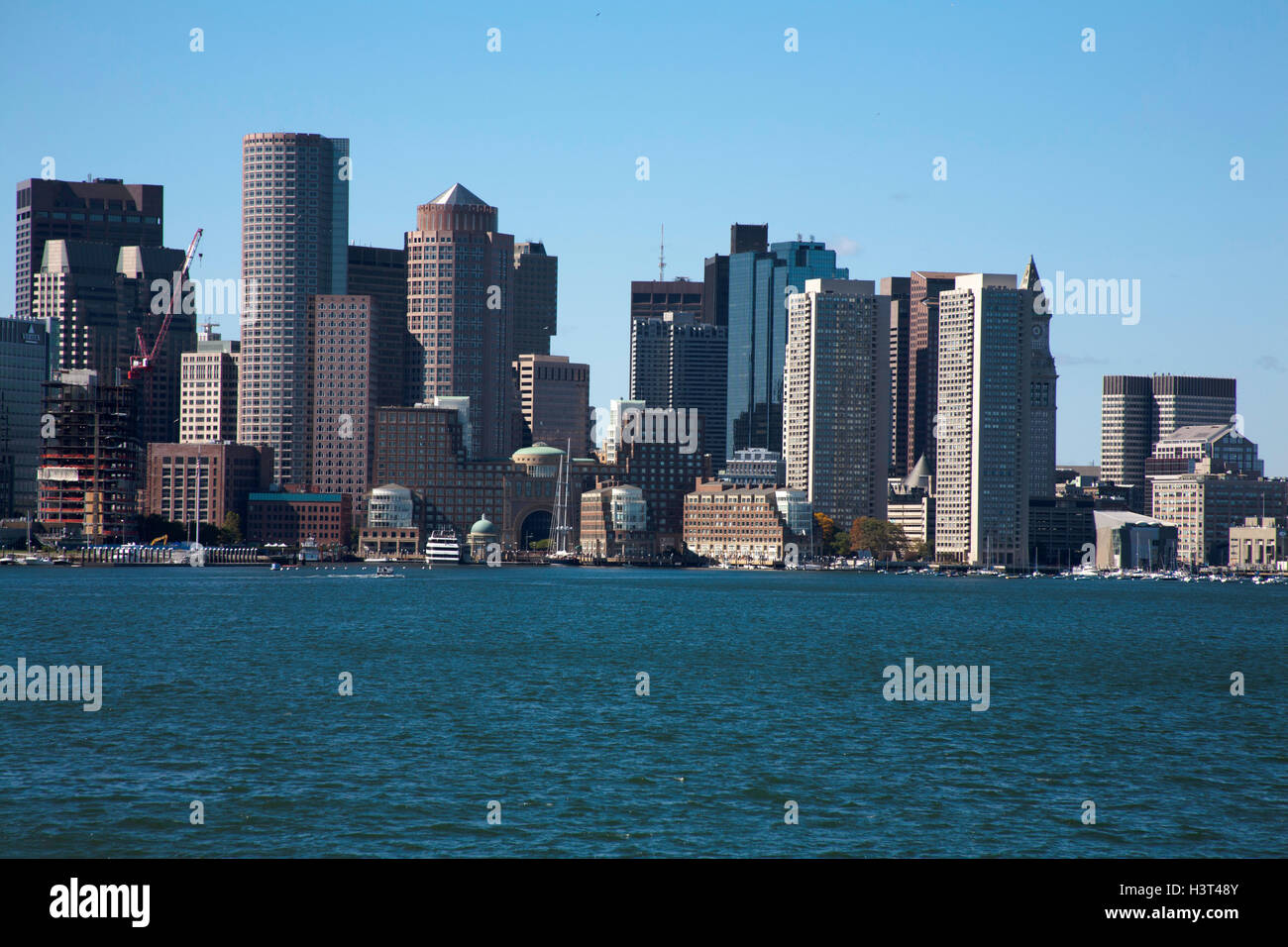 High Rise office buildings and The Custom House The Waterfront Boston ...