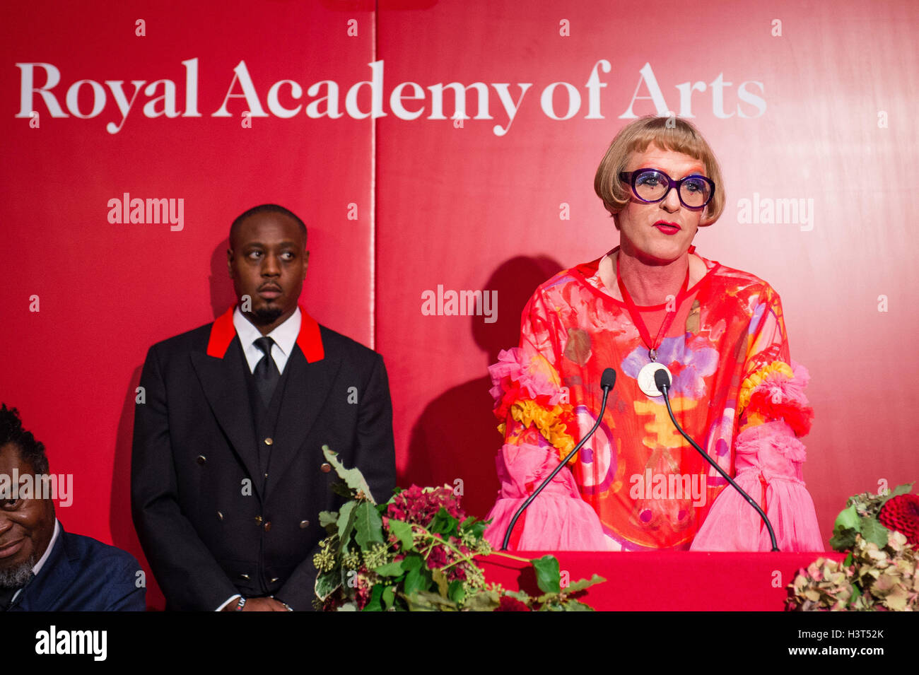 Grayson Perry speaks during a reception and awards ceremony at the ...
