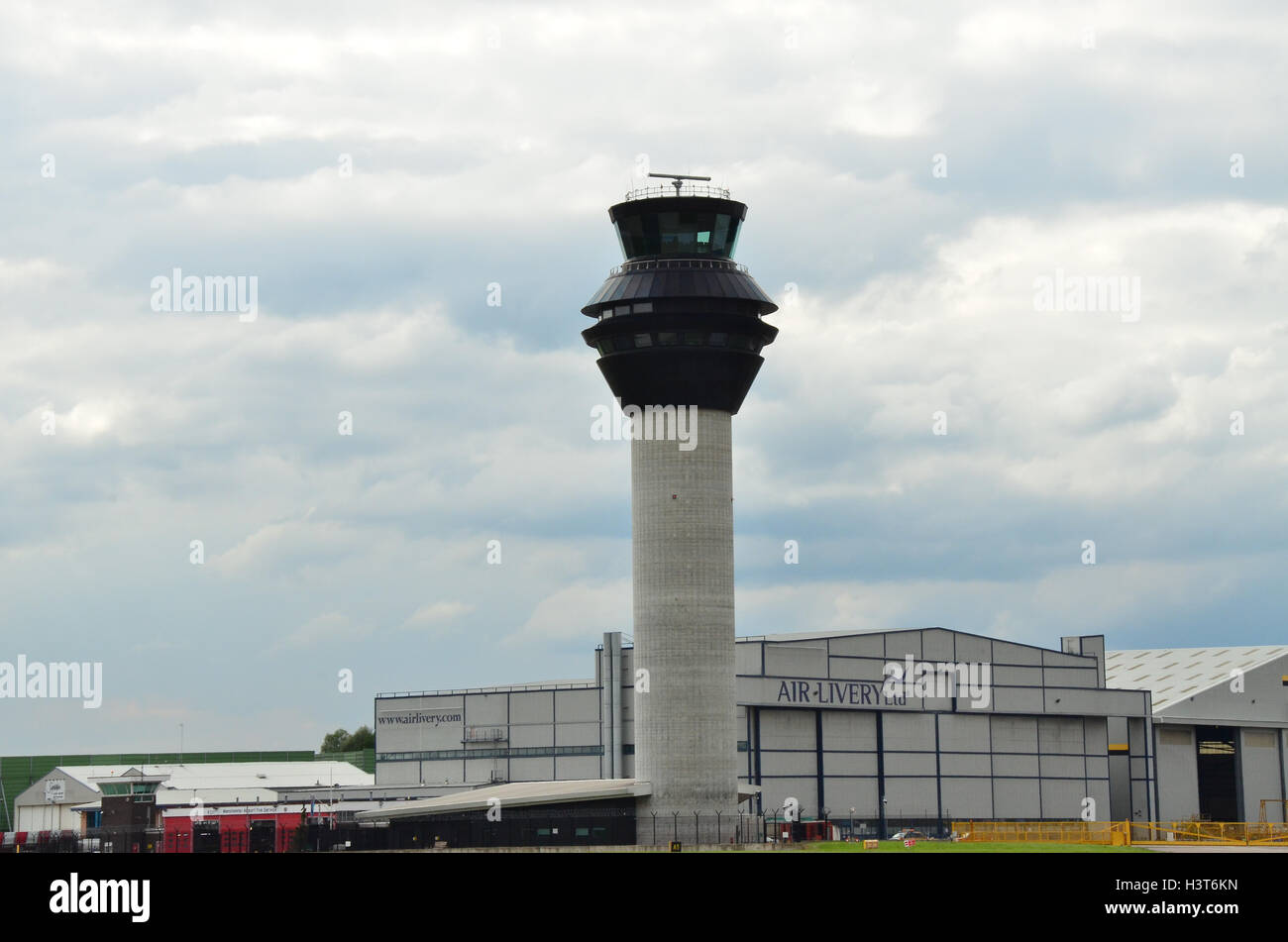 The New Control Tower At Manchester Airport, Manchester , UK Stock ...