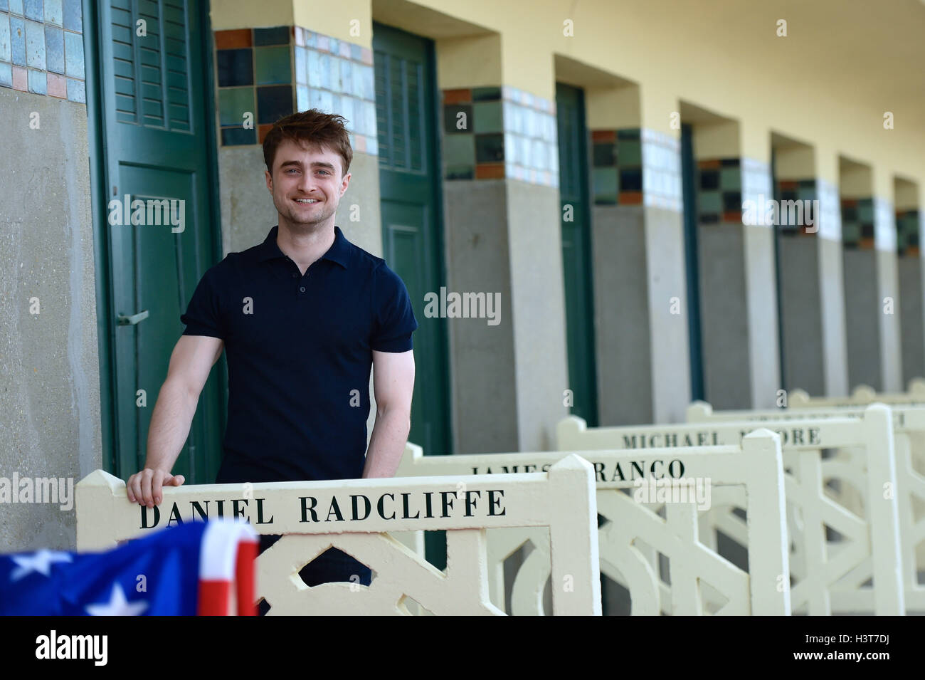 Daniel Radcliffe unveils his dedicated beach locker room during the ...
