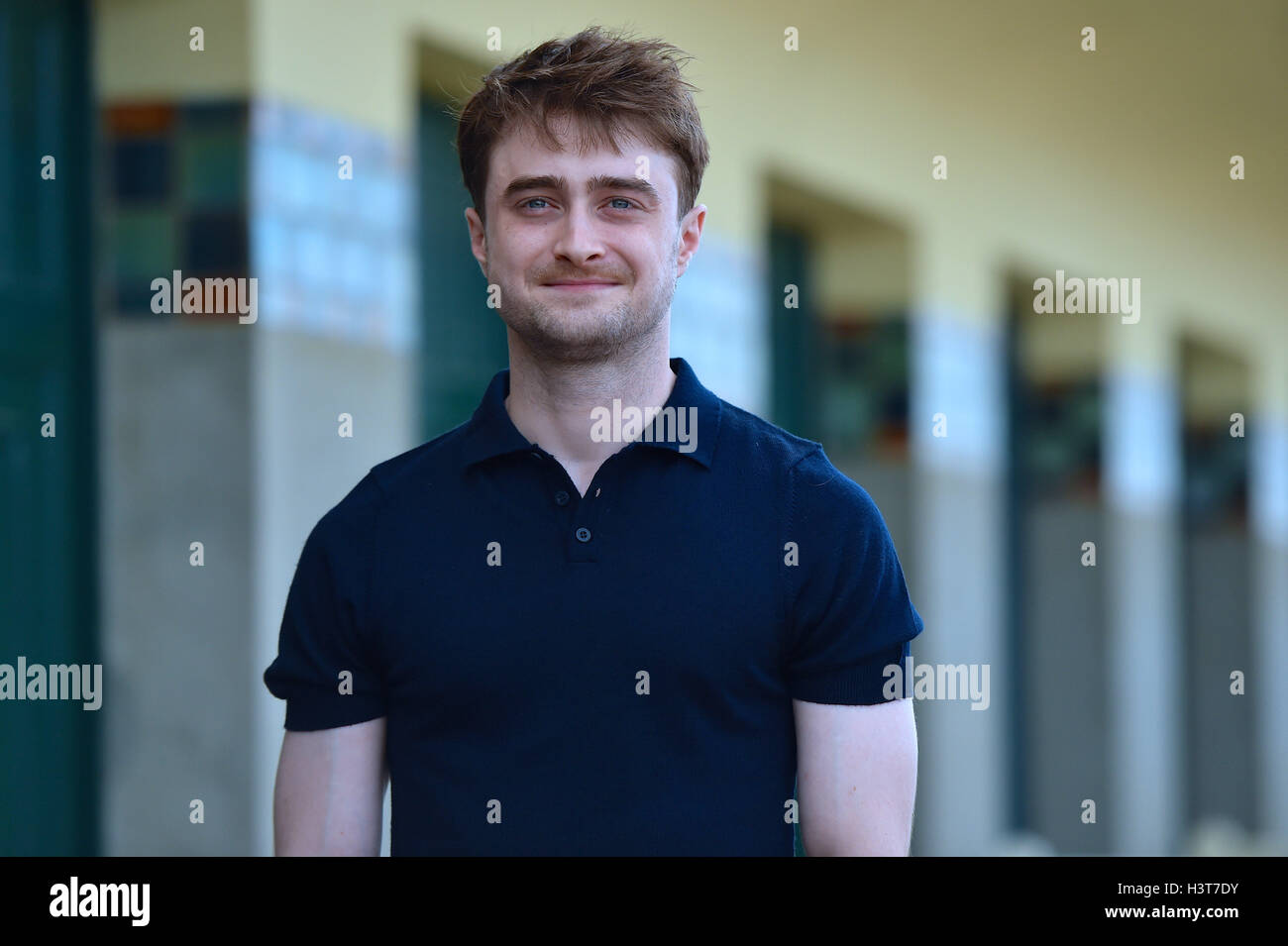 Daniel Radcliffe unveils his dedicated beach locker room during the ...