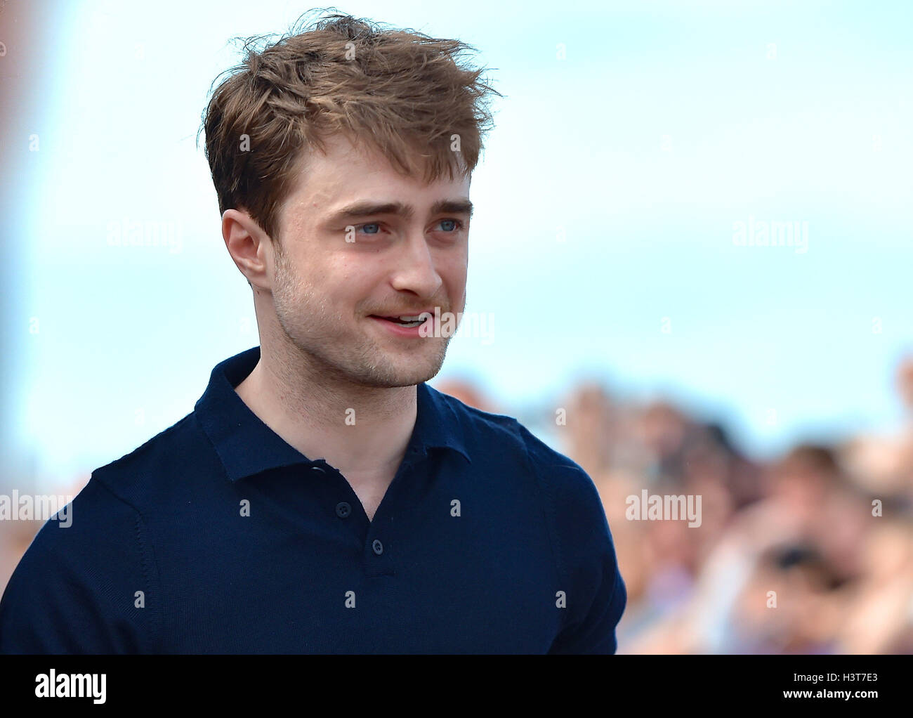 Daniel Radcliffe unveils his dedicated beach locker room during the ...