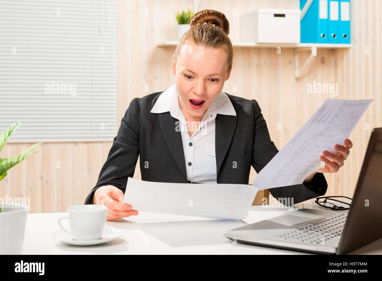 Strict business woman in office hi-res stock photography and images - Alamy